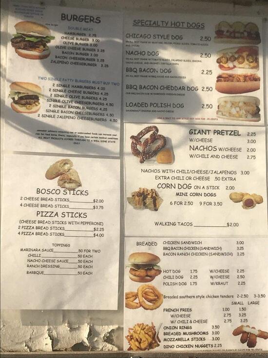 Menu at Dairy Ranch, Dorr