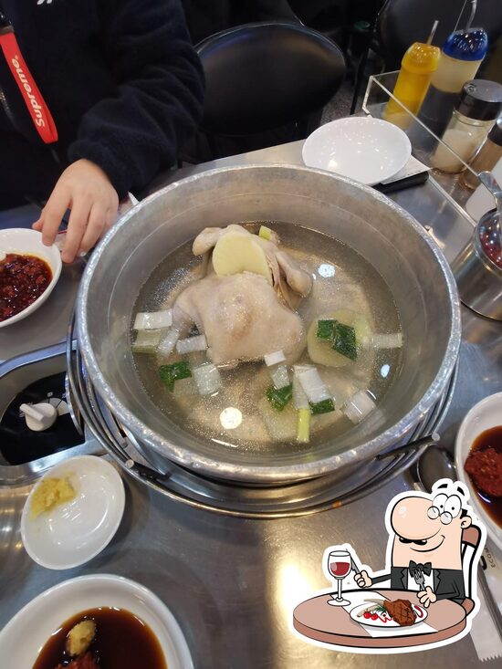 Menu at Korean Ginseng Chicken Hotpot restaurant, Seoul