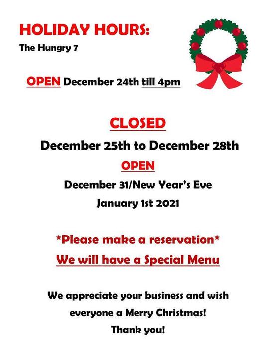 The Hungry 7 in Perth - Restaurant menu and reviews