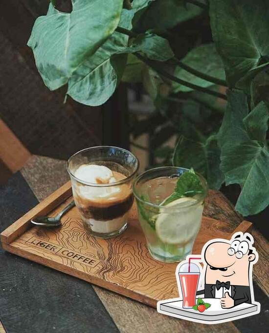 Menu at Eiger Coffee cafe, South Jakarta