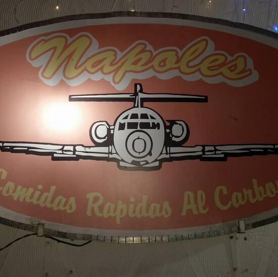 Menu at Napoles restaurant, San Alberto
