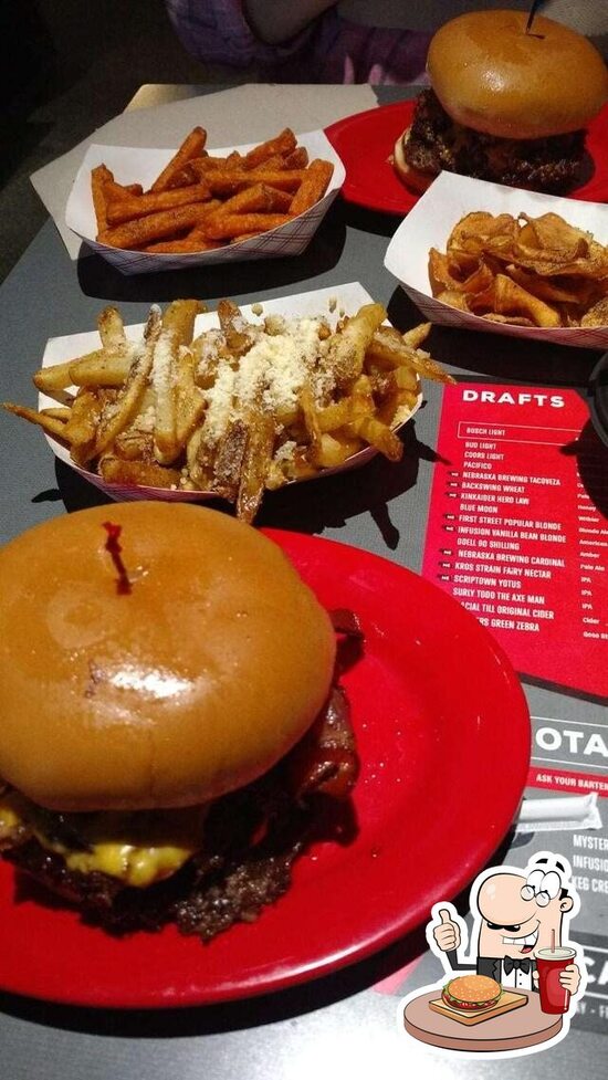 Menu at Smitty's Garage Burgers and Beer pub & bar, Omaha, Dodge St