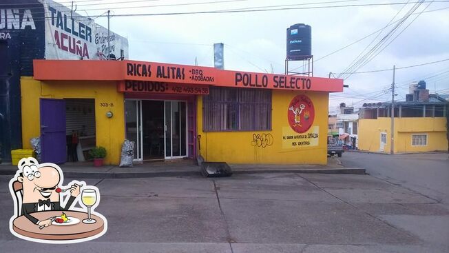 Menu at Pollo selecto restaurant, Zacatecas