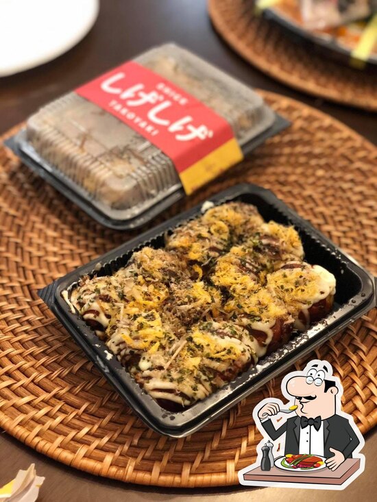 Menu at SHIGE Takoyaki restaurant, Taytay