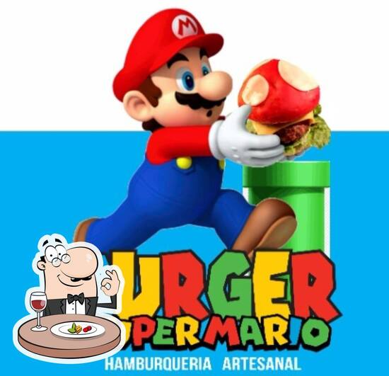 Menu em Super Mario restaurante, Santana