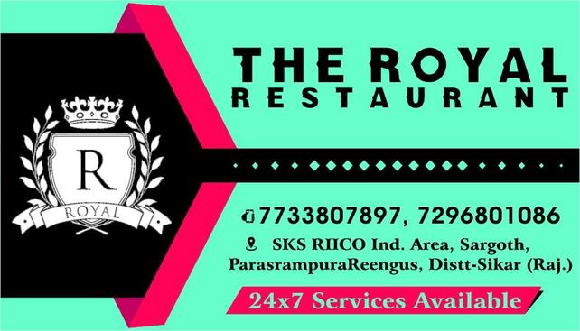 Menu at Hotel THE ROYAL & BAR, Reengus