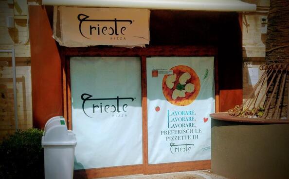 Menu at Trieste Pizza restaurant, San Benedetto del Tronto