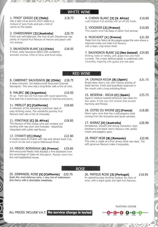 Menu at Zafraan Restaurant, Timperley