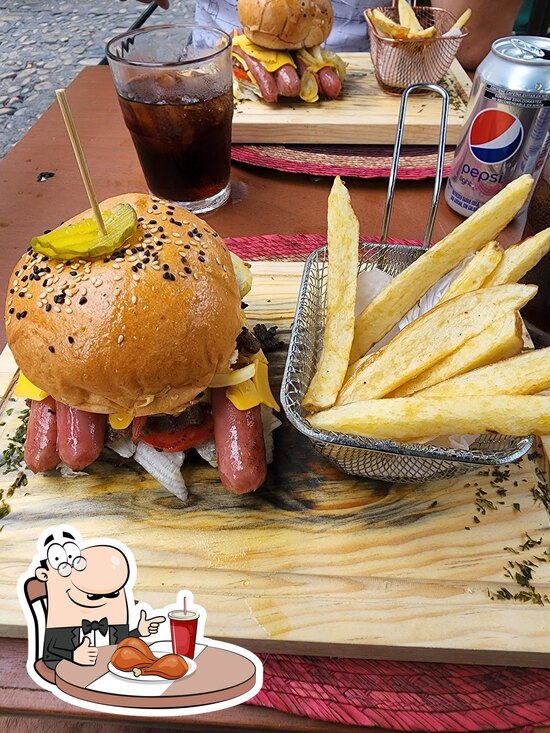 Menu at Chris Burgers restaurant, Puerto Vallarta