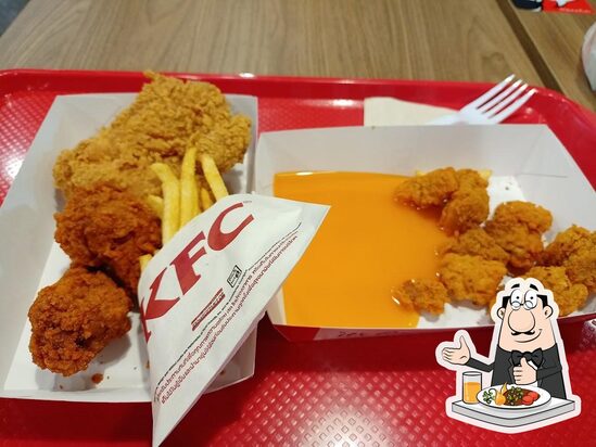 Menu at KFC Siriraj branch restaurant, Bangkok