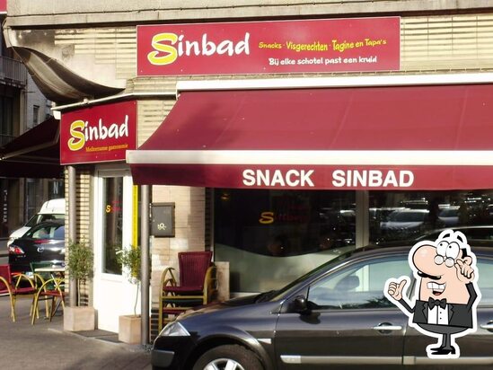 Menu at Sinbad restaurant, Antwerp, Kerkstraat 30