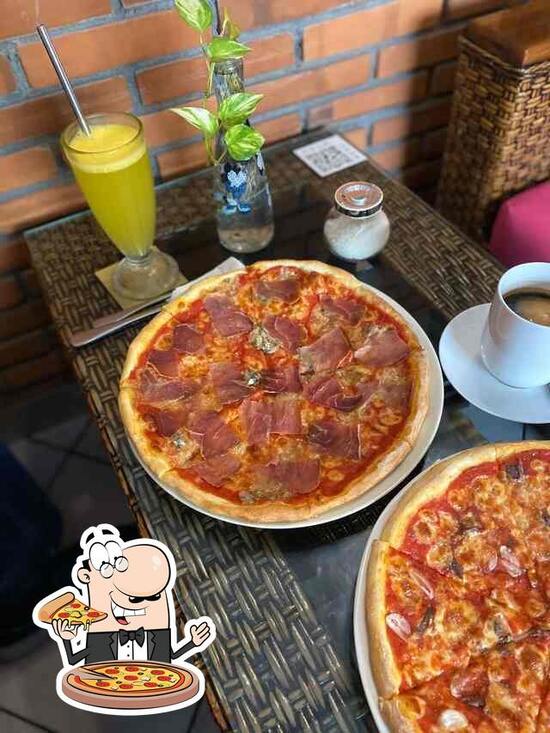 Menu at Pizza Bagus restaurant, Ubud