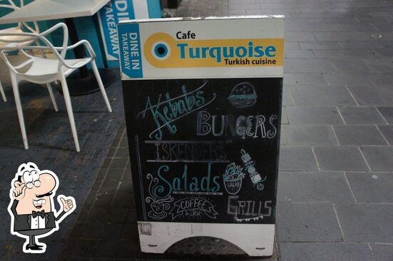 Menu at Cafe Turquoise, New Plymouth