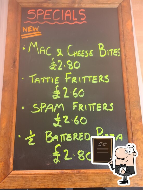 Menu at Kintore Fish Bar, Kintore