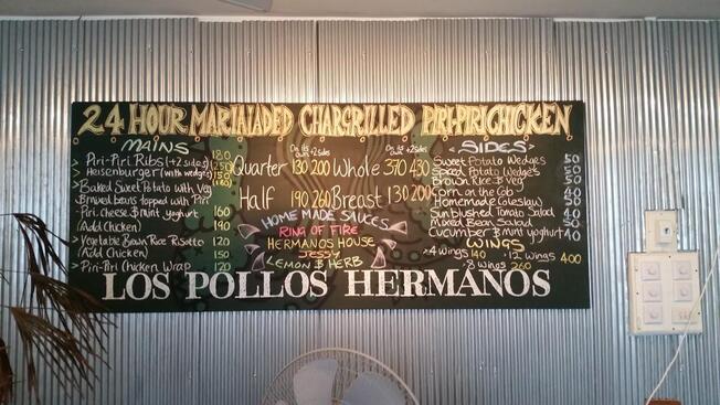 Menu at LOS POLLOS HERMANOS restaurant, Ko Tao