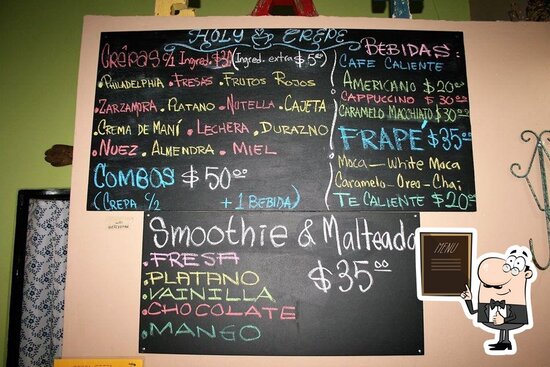 Menu at Crepas&Coffee restaurant, Escuinapa