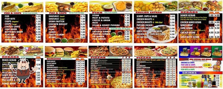 Menu at Helsby Fastfood fast food, Frodsham