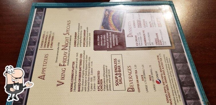 Menu at Viking Cafe, Blanchardville