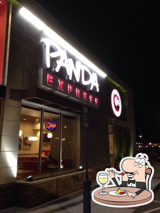 Menu at Panda Express fast food, Grand Island