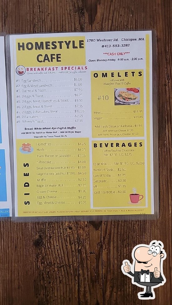 Homestyle Cafe, Chicopee - Restaurant menu, prices and reviews