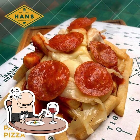 Menu at HANS restaurant, Saltillo