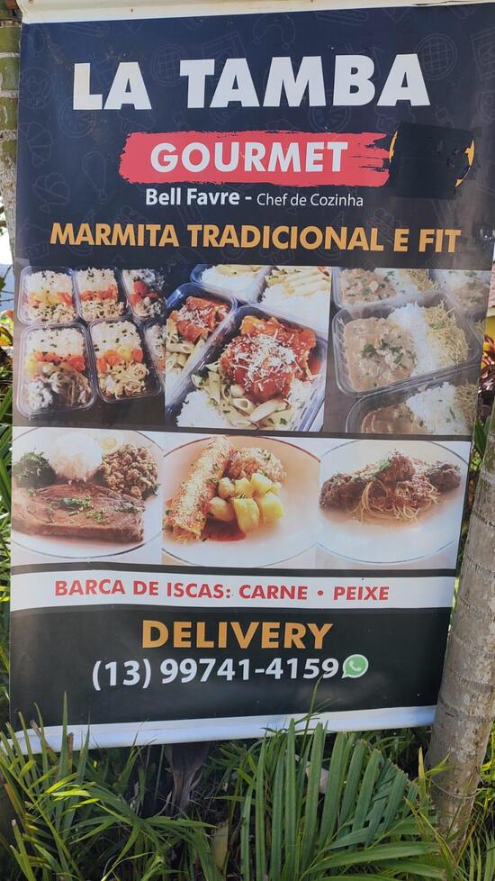Menu at La Tamba Restaurante, Bertioga