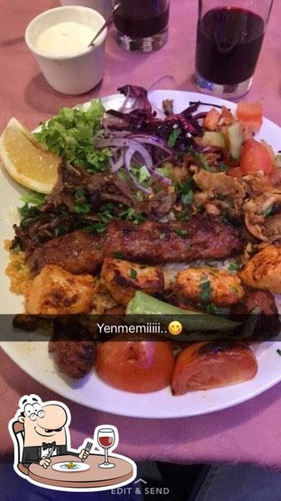 Menu at Efes restaurant, Hull