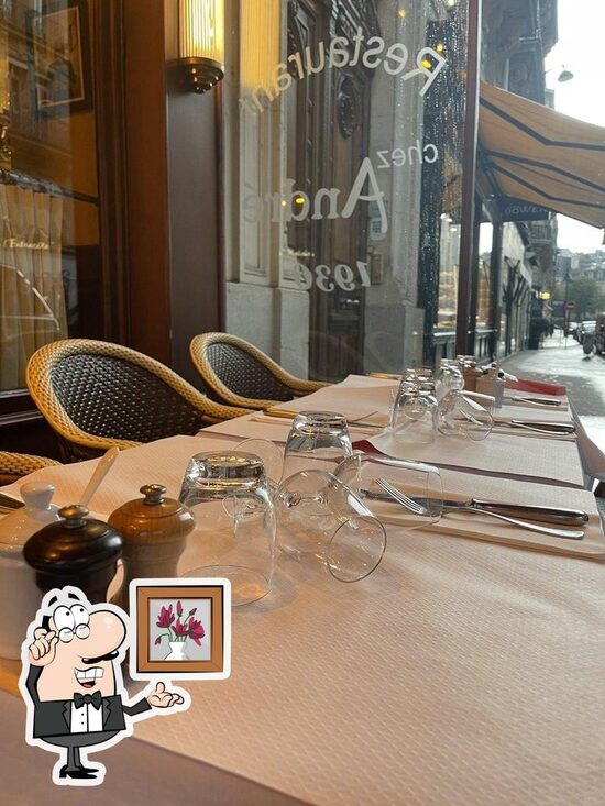 Menu at Chez André restaurant, Paris, 12 Rue Marbeuf