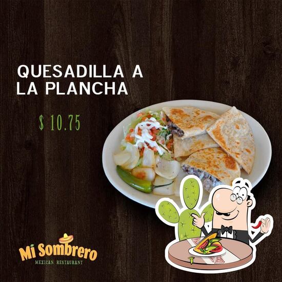 Menu at Mi Sombrero restaurant, Hazlehurst