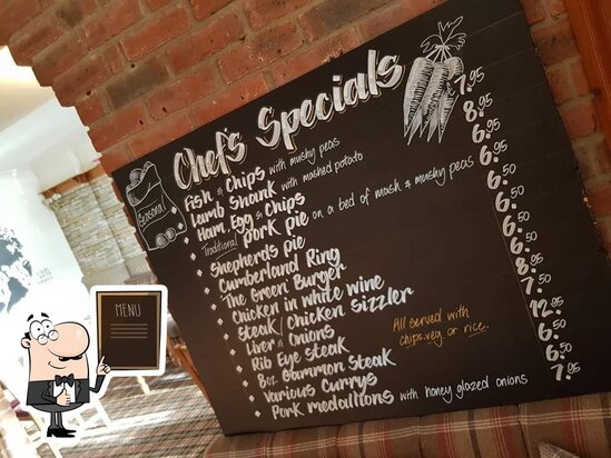 Menu at The Green Billy Row pub & bar, Crook, 7 Billy Row Grn