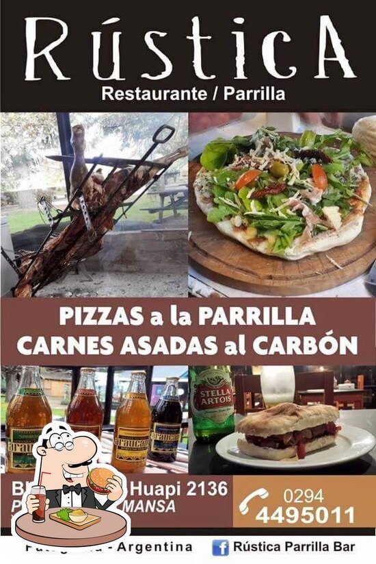 Menu at RÚSTICA Pizza & Café, Villa La Angostura