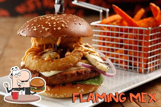 Menu at Flames Burger Kitchen fast food, Wembley, 787 Harrow Rd