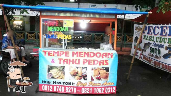 Menu at Mendoan mas toni restaurant, West Jakarta