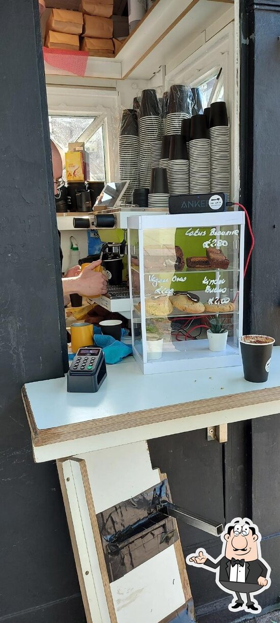 Menu at The Drip, Edinburgh, Police Information Box 216a
