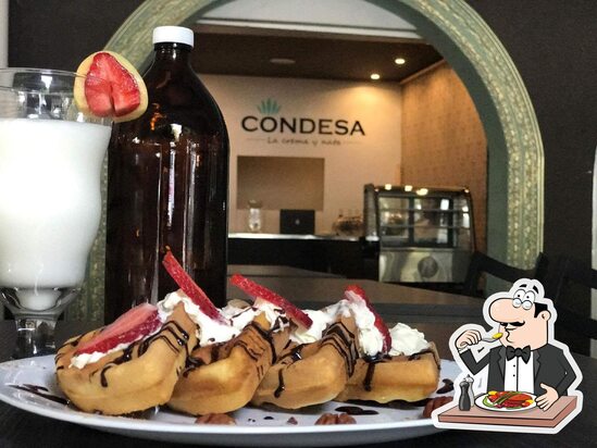 Menu at Condesa restaurant, Morelia