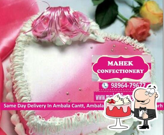 Menu at Mahek confectionery, Ambala Cantt