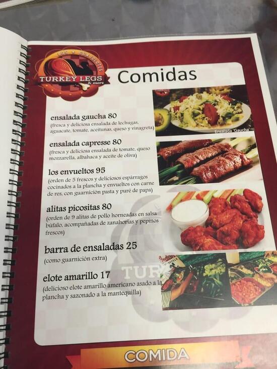 Menu at Turkey Legs and More restaurant, Monterrey, Distrito B-5 120