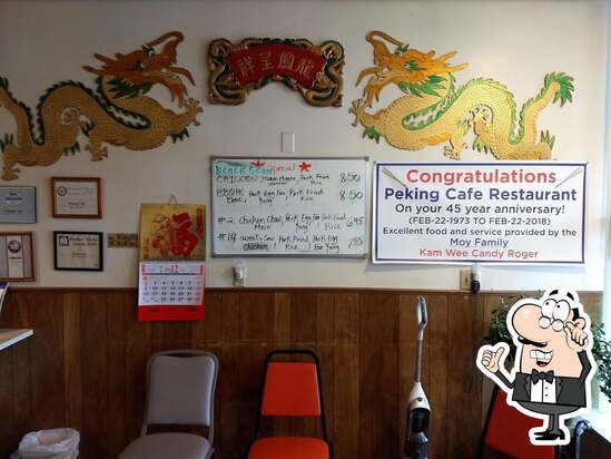 Menu at Peking Cafe, South Saint Paul