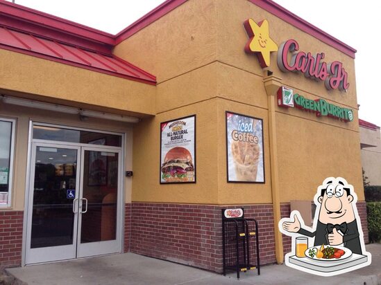 Menu at Carl's Jr. fast food, Alameda