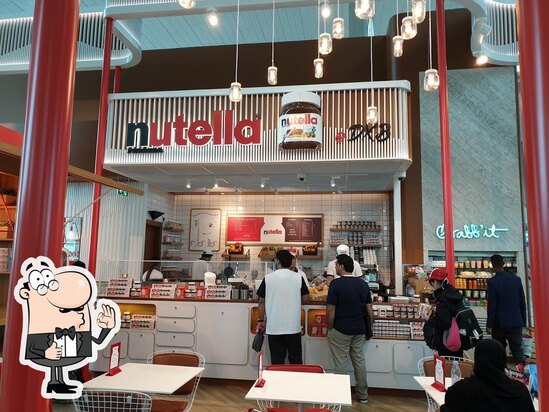 Menu at Nutella Cafe @ Dubai Airport, UAE