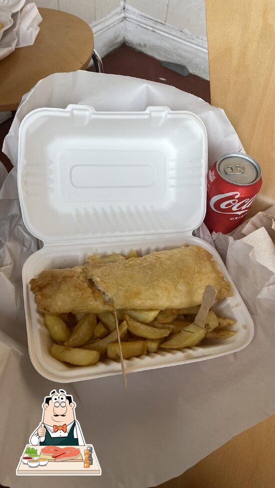 Menu at Upton Fish and Chips restaurant, Macclesfield