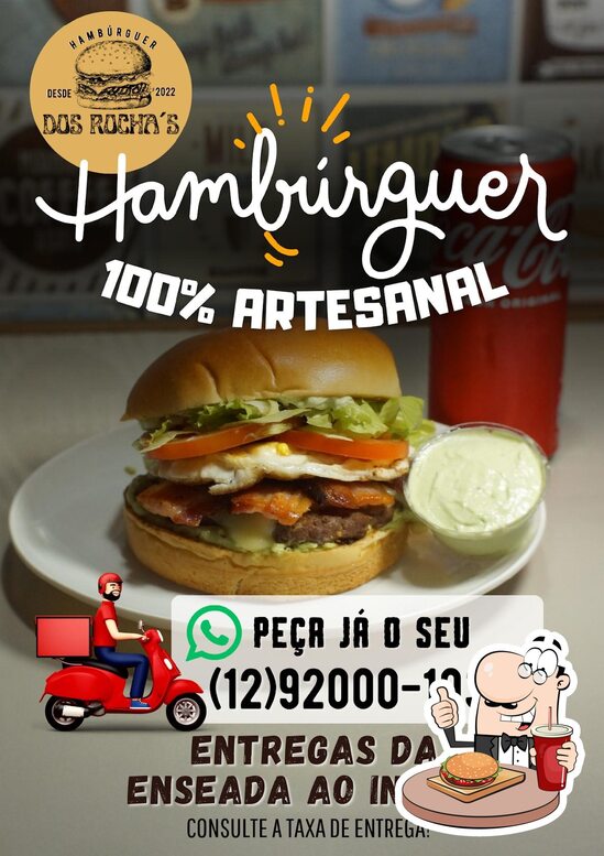 Menu em Hambúrguer dos Rocha's restaurante, Caraguatatuba