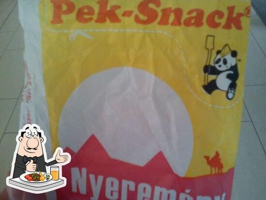 Menu at Pek-Snack, Budapest, Szentmihályi út