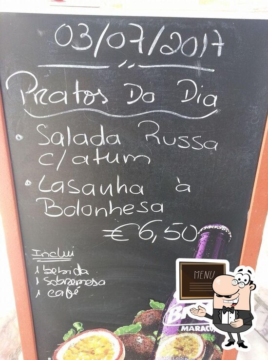 Menu at Torres Caffé restaurant, Estoril