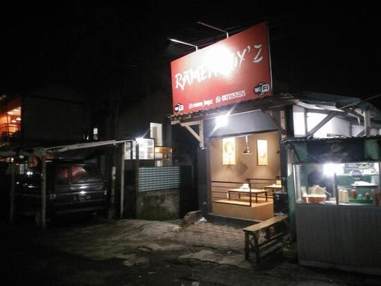 Menu at Ramen Boy'z restaurant, Cimahi