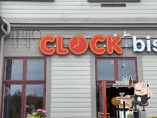 Menu at Clock burgers restaurant, Härnösand