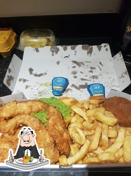 Menu at MR CHIPS fast food, Llanelli