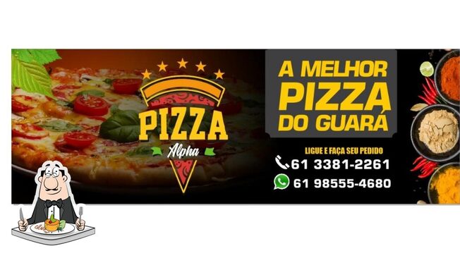 Menu at Alpha Pizzaria, Brasília