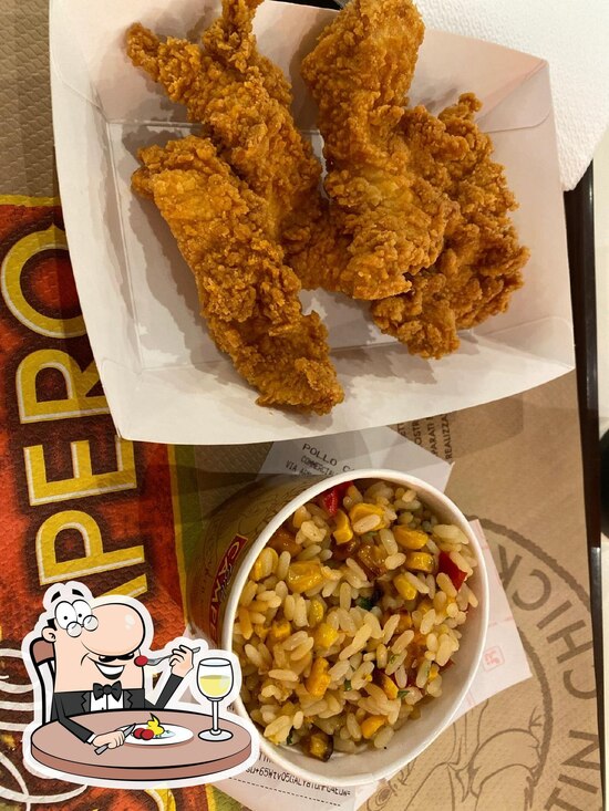 Menu at Pollo Campero restaurant, Castellanza