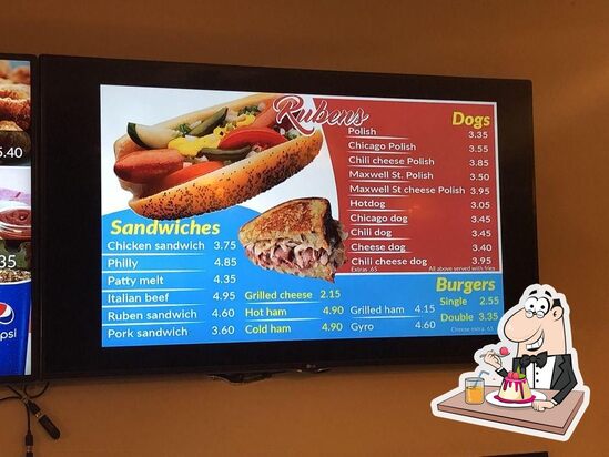 Menu at Ruben's Restaurant, Lake Station